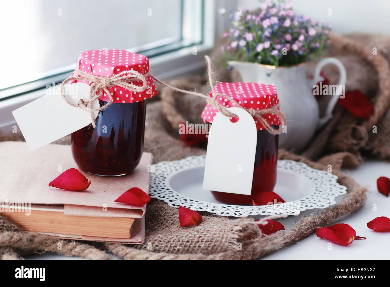 rustic homemade jam Stock Photo - Alamy