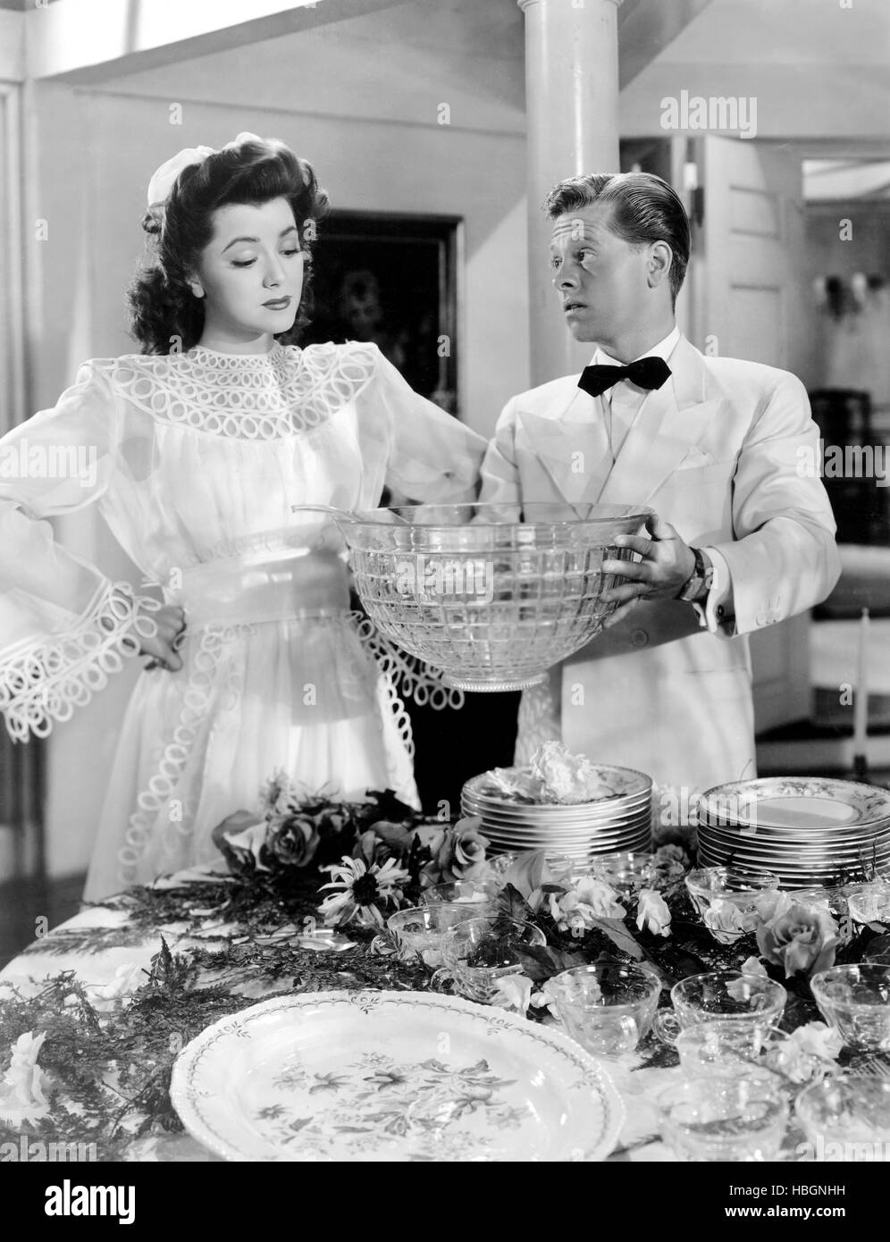 ANDY HARDY'S DOUBLE LIFE, Ann Rutherford, Mickey Rooney, 1942 Stock ...