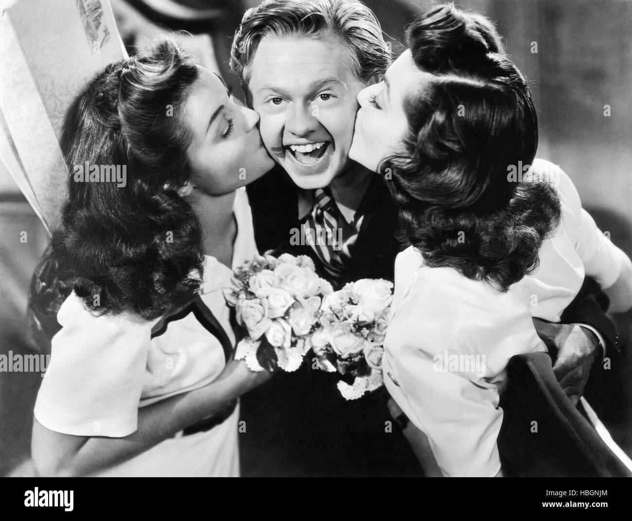 ANDY HARDY'S DOUBLE LIFE, from left, Esther Williams, Mickey Rooney ...