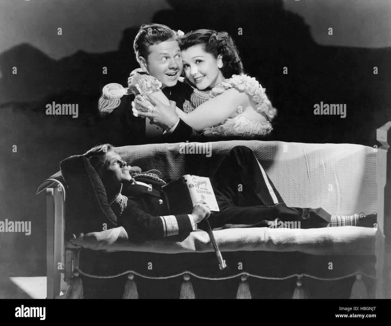 ANDY HARDY GETS SPRING FEVER, Mickey Rooney, (on sofa and above left ...