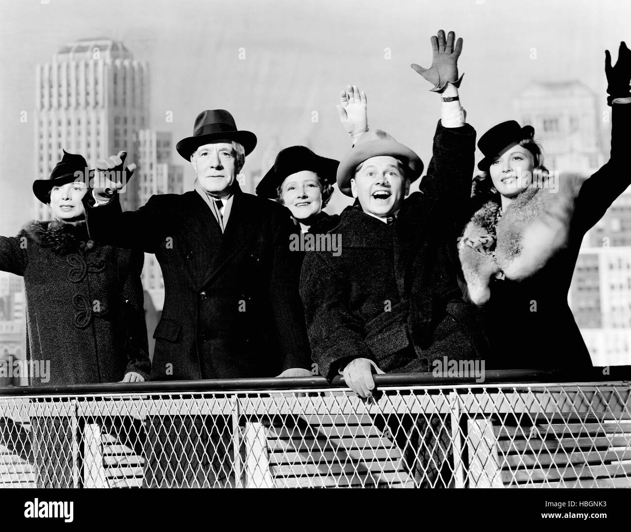 ANDY HARDY MEETS DEBUTANTE, from left: Sara Haden, Lewis Stone, Fay ...