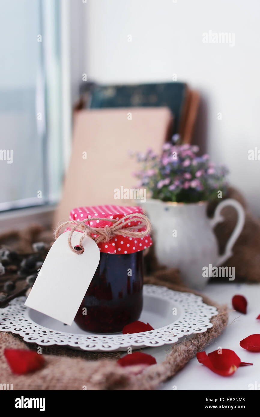 rustic homemade jam Stock Photo - Alamy