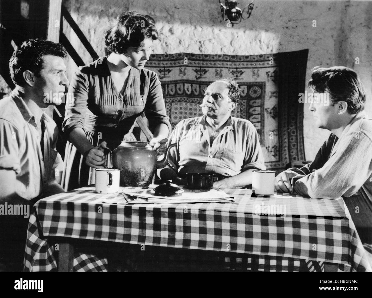 THE ANGRY HILLS, Kieron Moore, Elisabeth Muller, George Pastell, Robert ...