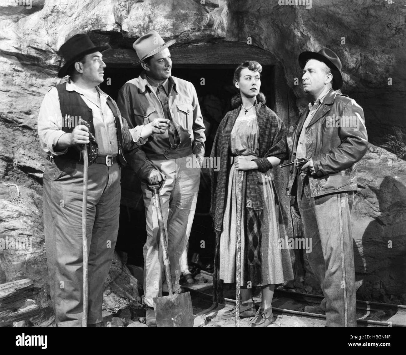 ANGEL IN EXILE, from left, Thomas Gomez, John Carroll, Adele Mara, Art ...