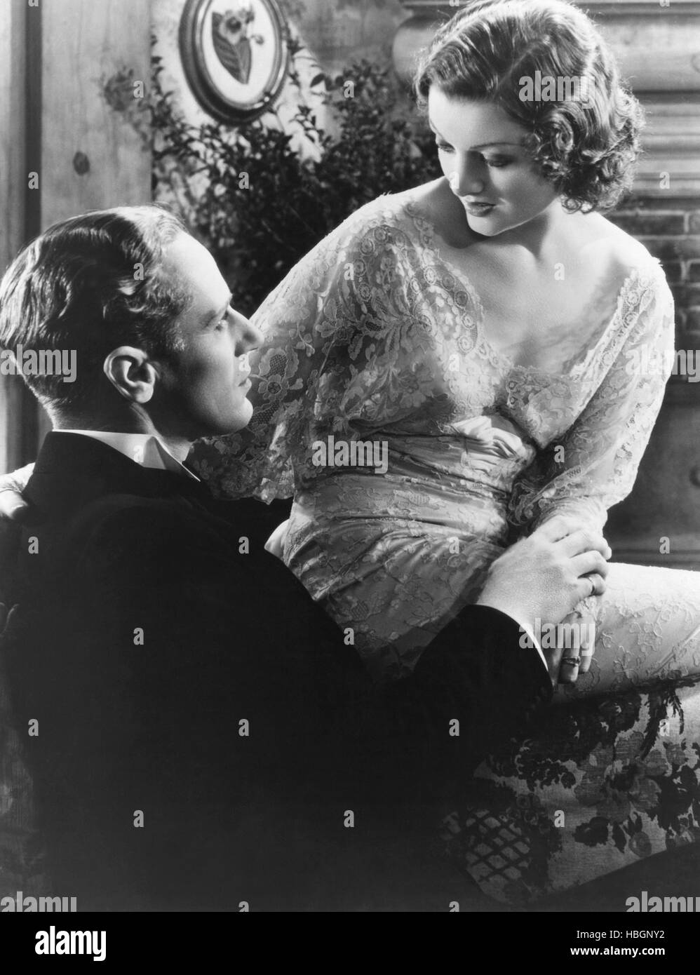 THE ANIMAL KINGDOM, from left: Leslie Howard, Myrna Loy, 1932 Stock ...