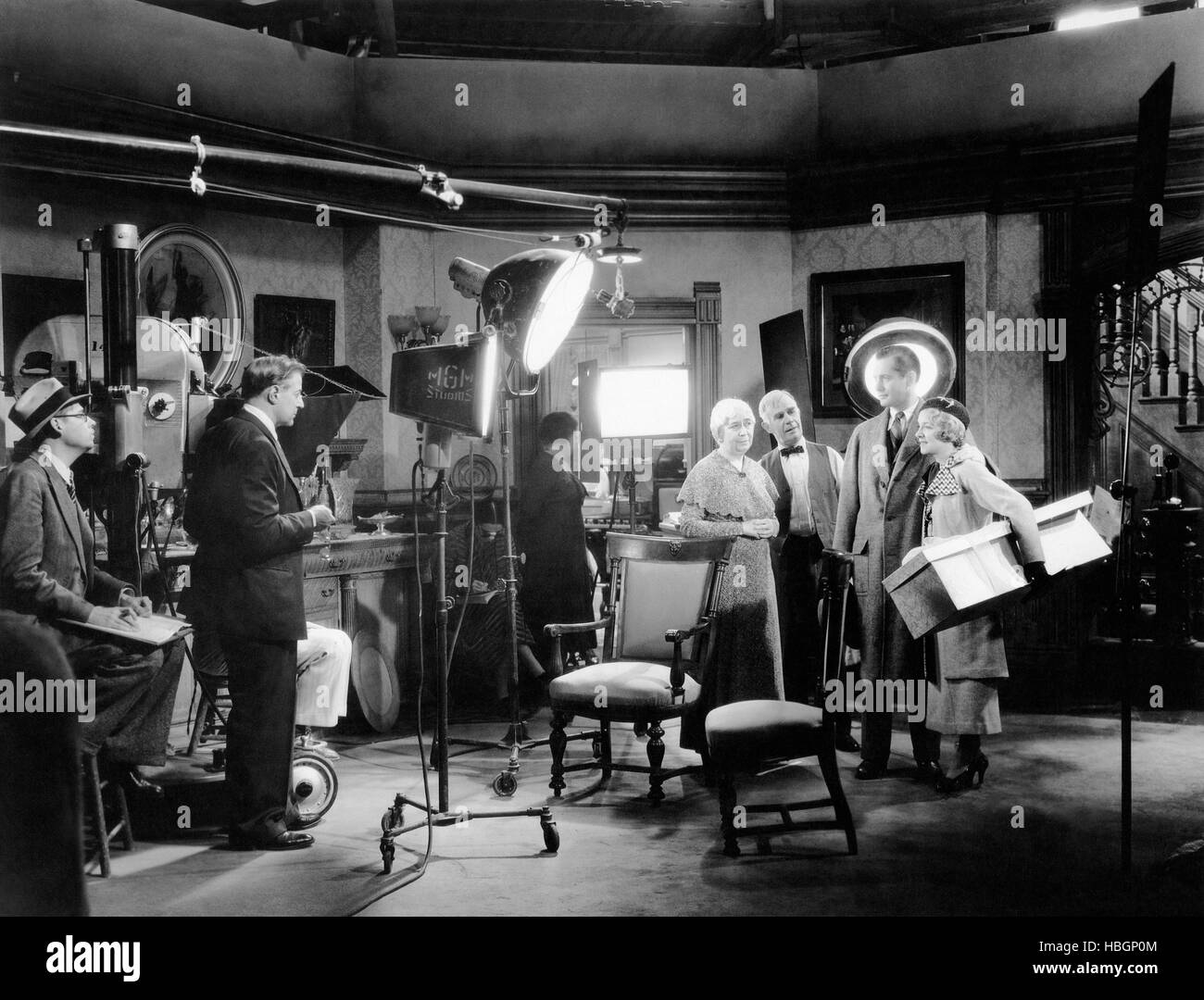 ANOTHER LANGUAGE, director Edward H. Griffith (standing at camera) with ...