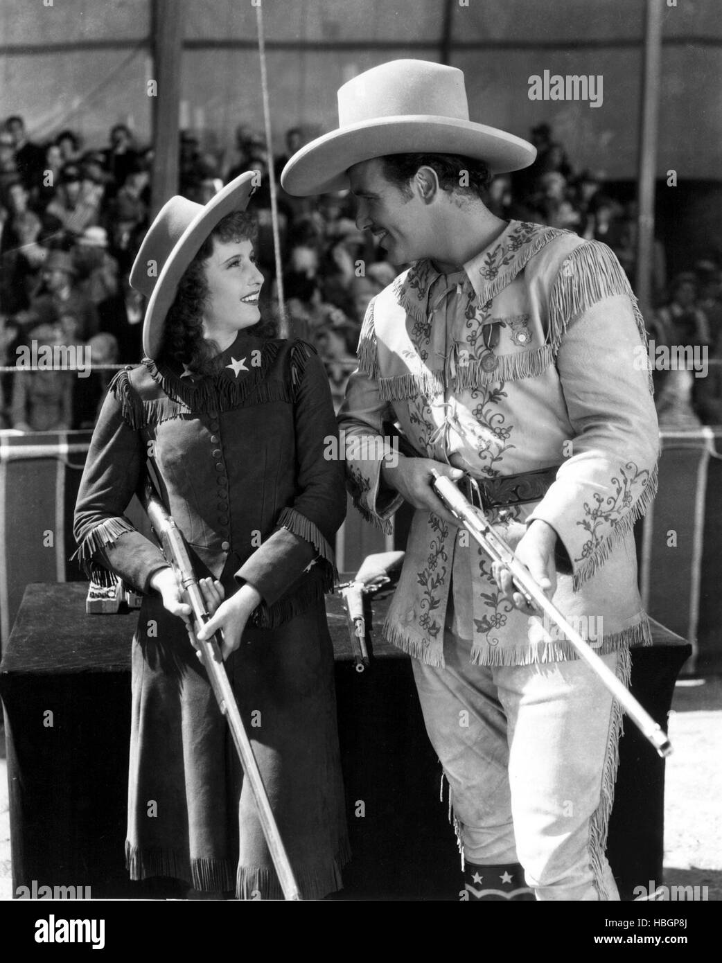 ANNIE OAKLEY, Barbara Stanwyck, Preston Foster, 1935 Stock Photo - Alamy
