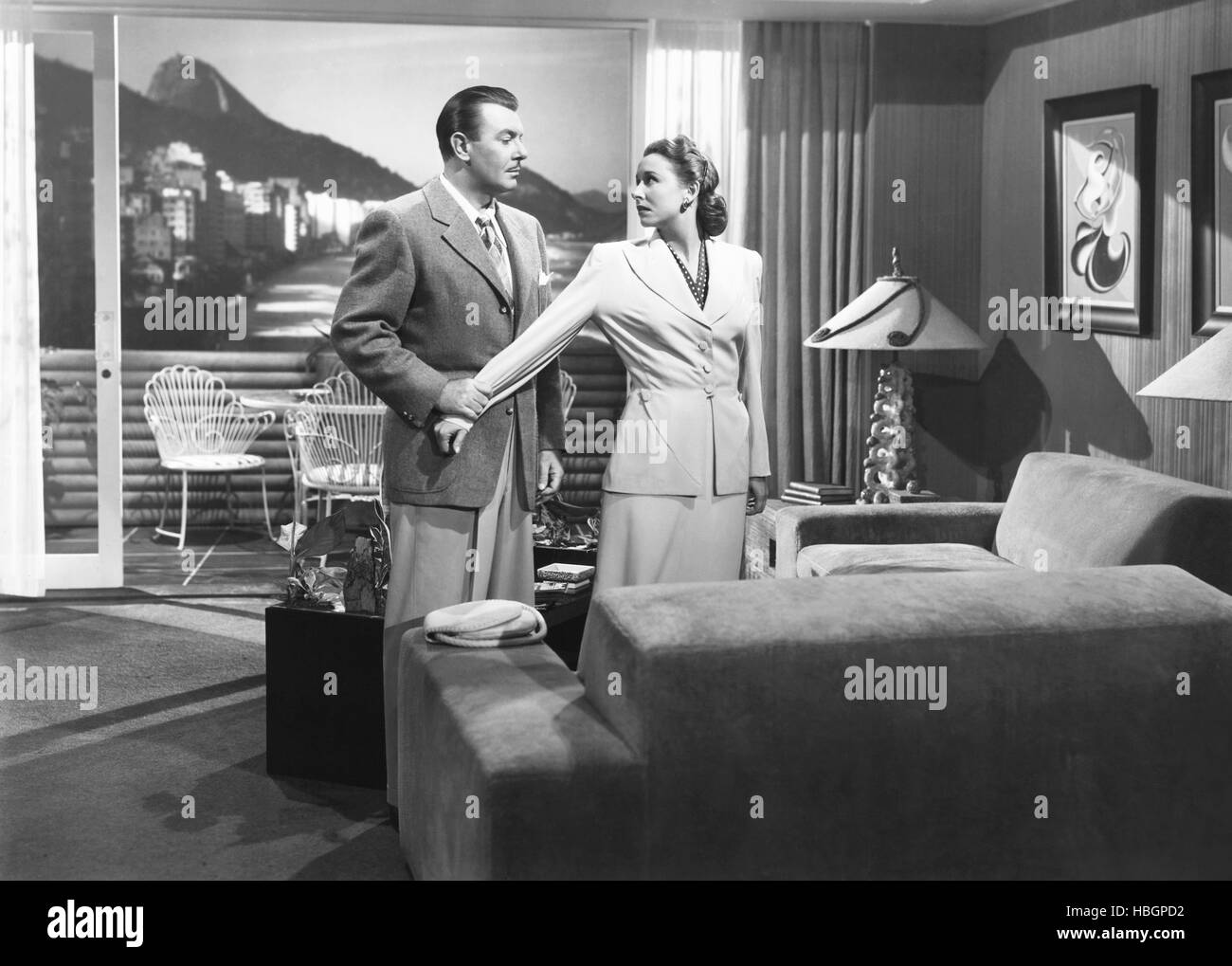 ANGEL ON THE AMAZON, from left: George Brent, Vera Ralston, 1948 Stock ...