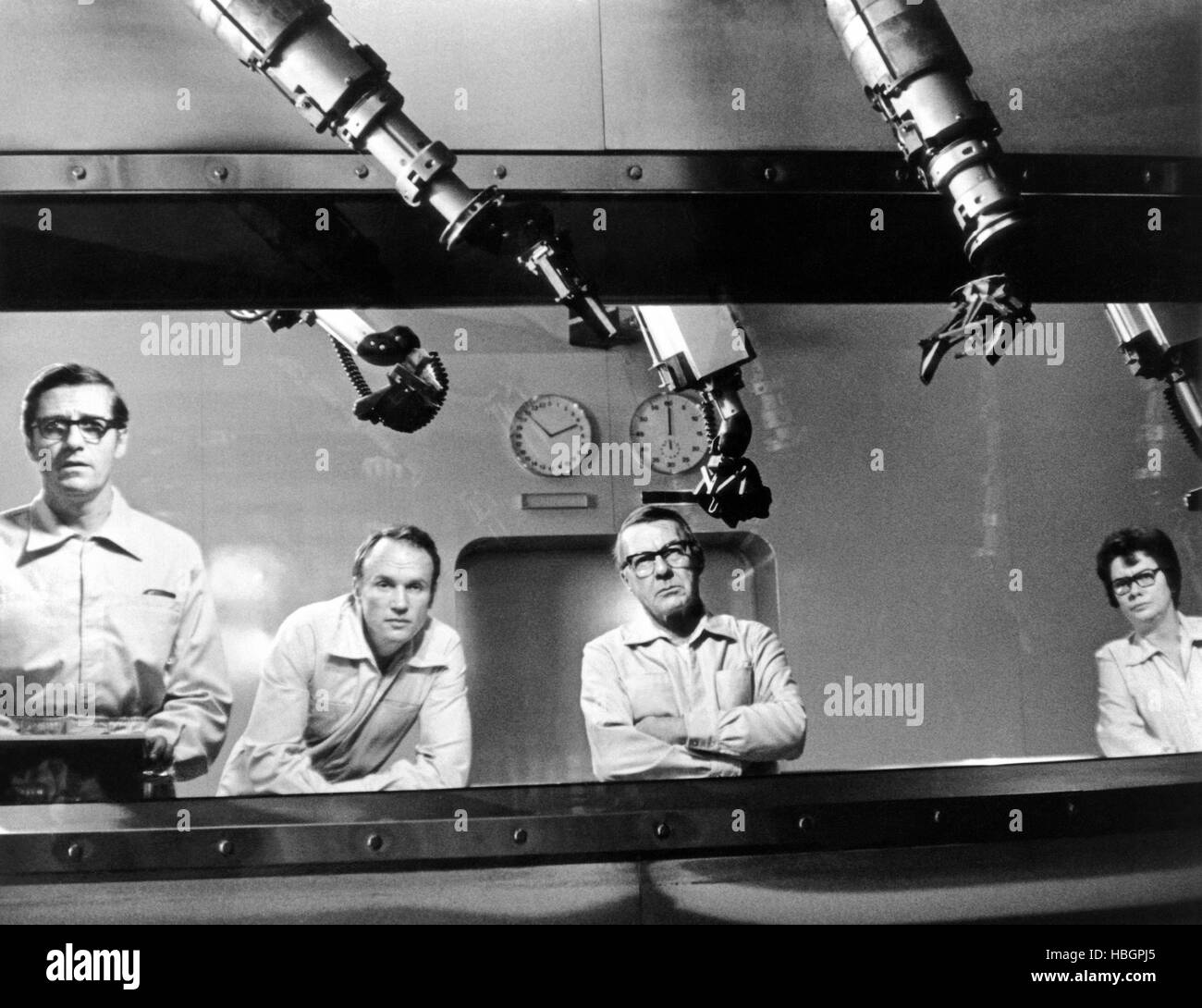 THE ANDROMEDA STRAIN, from left, Arthur Hill, James Olson, David Wayne ...