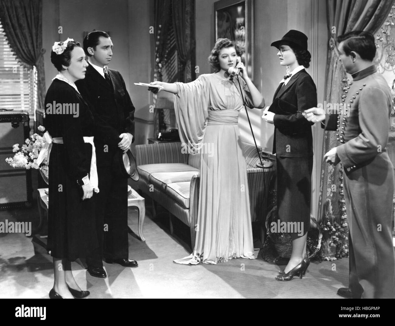 ANOTHER THIN MAN, Phyllis Gordon, Horace McMahon, Myrna Loy, Virginia ...
