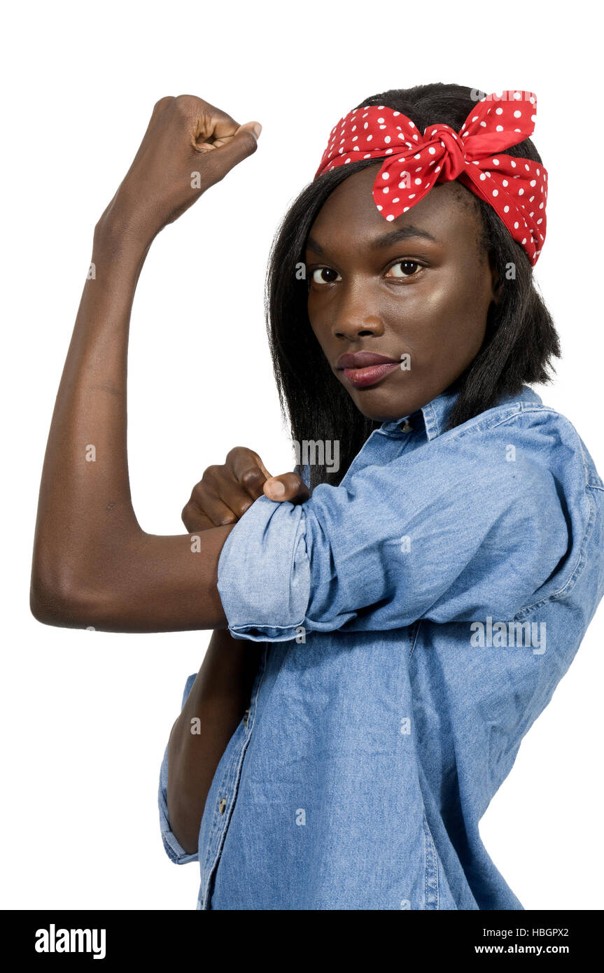 Rosie the riveter black hi-res stock photography and images - Alamy