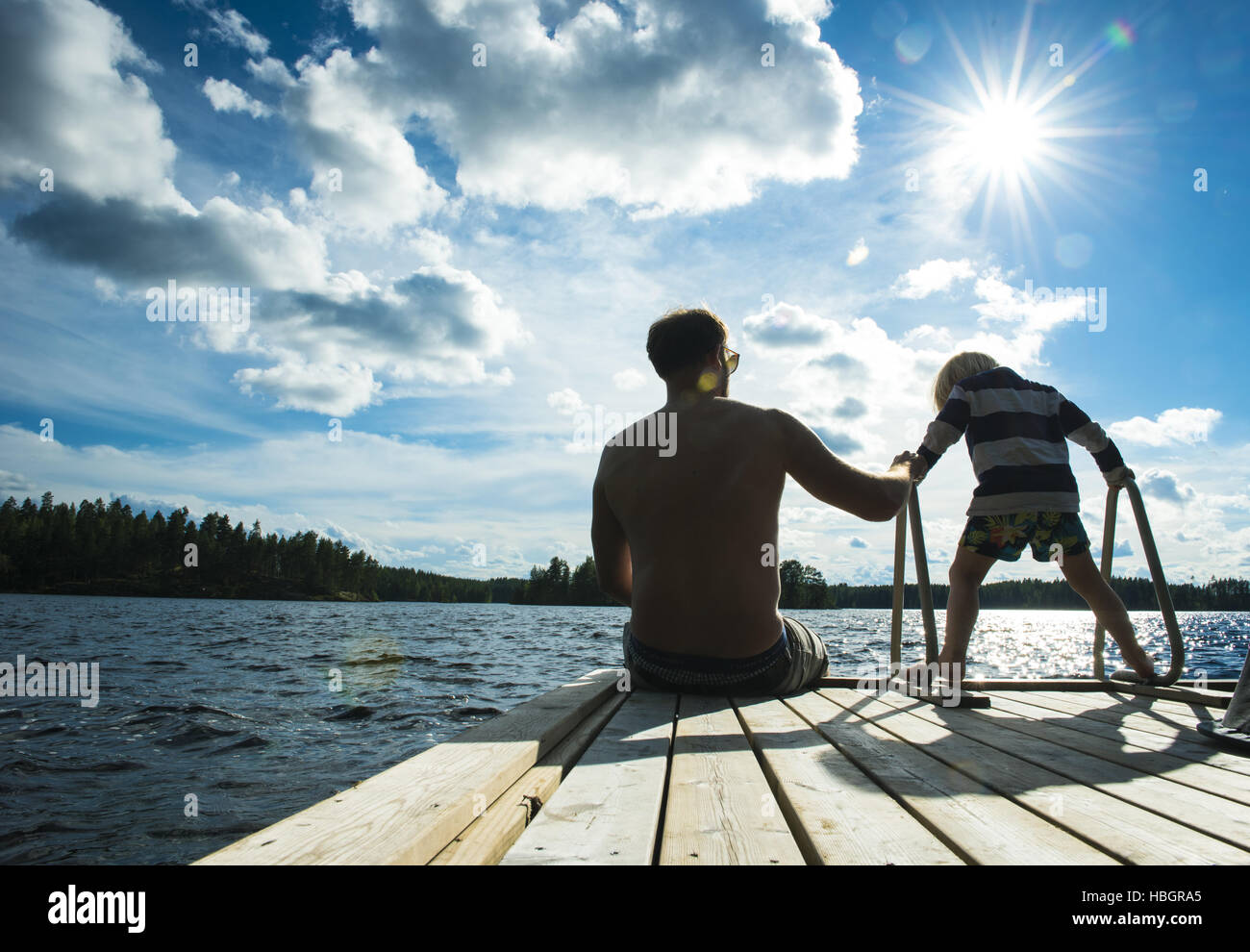 at the Pier Stock Photo - Alamy