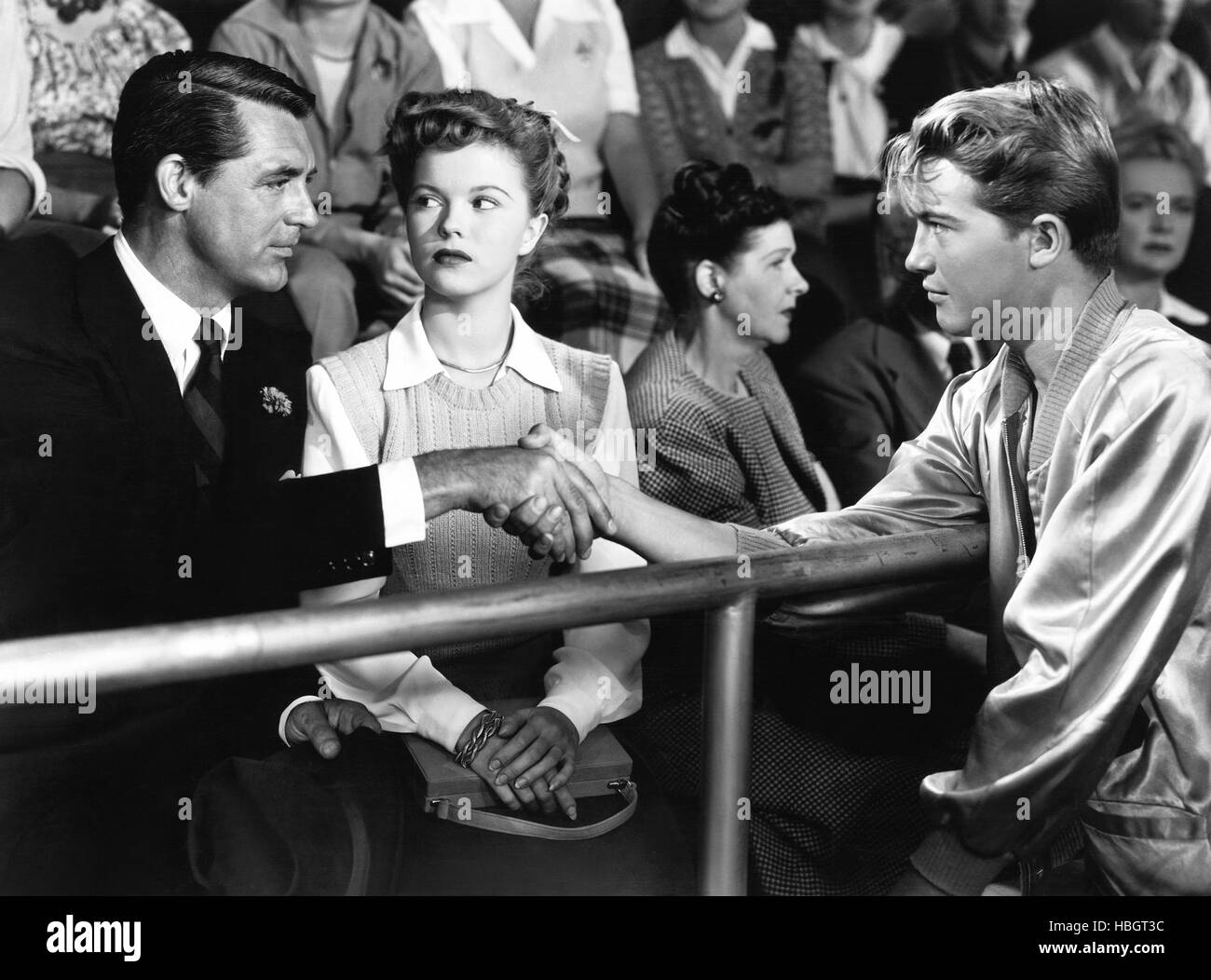 THE BACHELOR AND THE BOBBY-SOXER, from left: Cary Grant, Shirley Temple ...