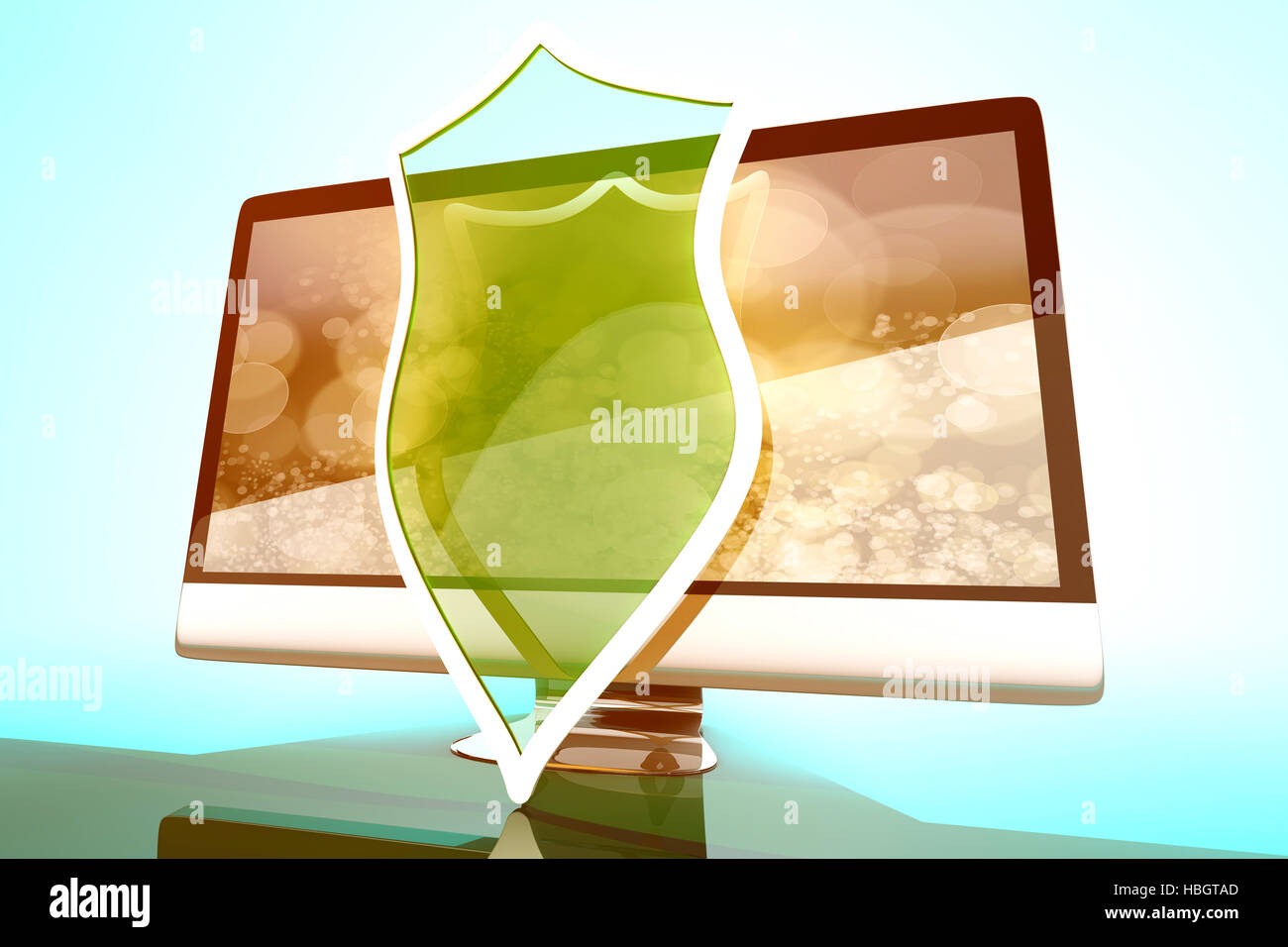 A protected and shielded all in one computer Stock Photo - Alamy