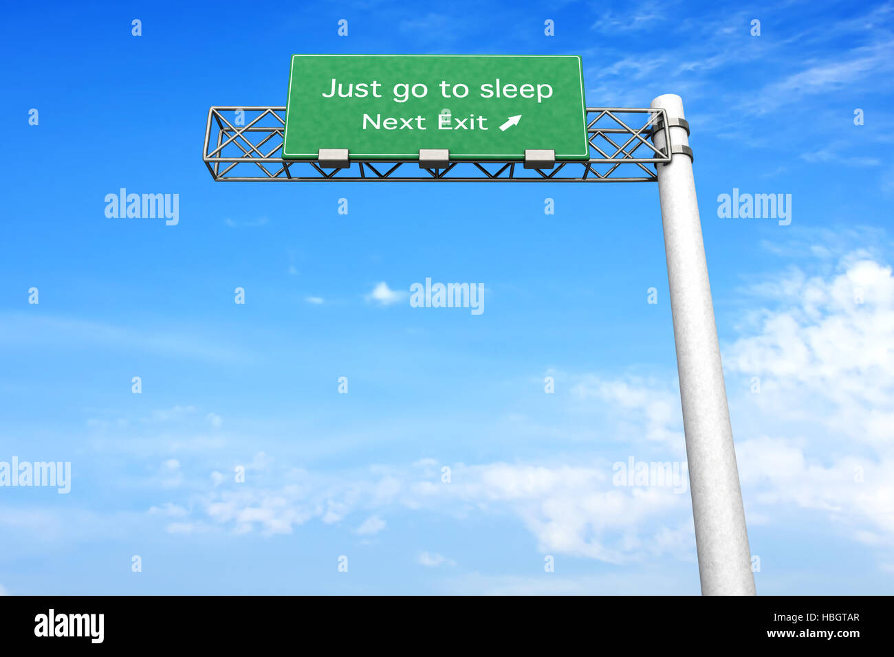 Highway Sign - Sleep Stock Photo - Alamy