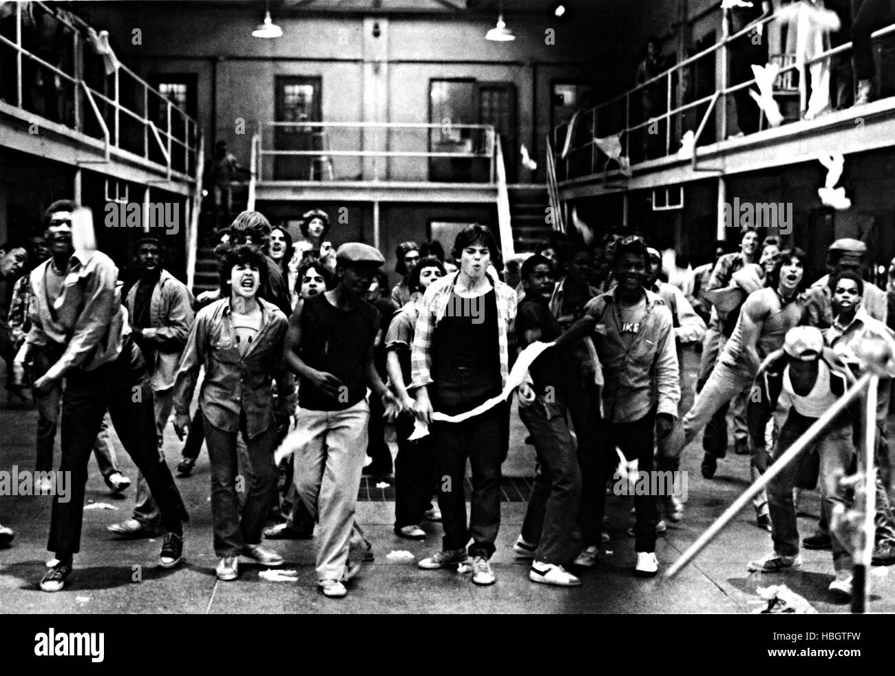 BAD BOYS, prisoners form an angry mob, 1983 Stock Photo - Alamy