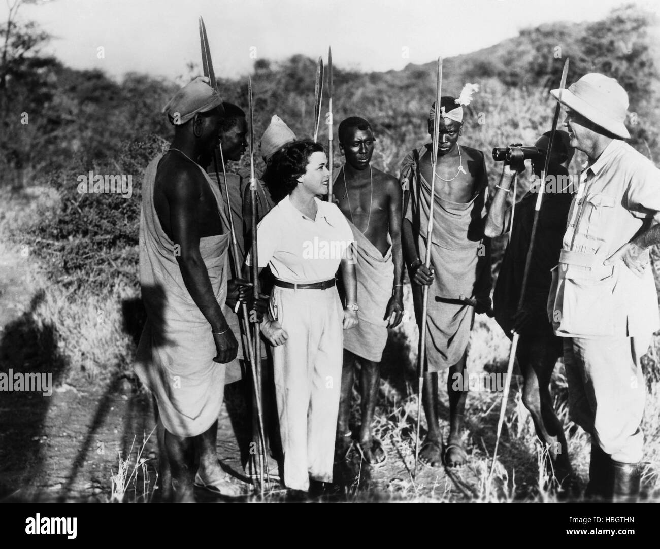 BABOONA, from left, front, Osa Johnson, Martin Johnson, 1935, TM and ...