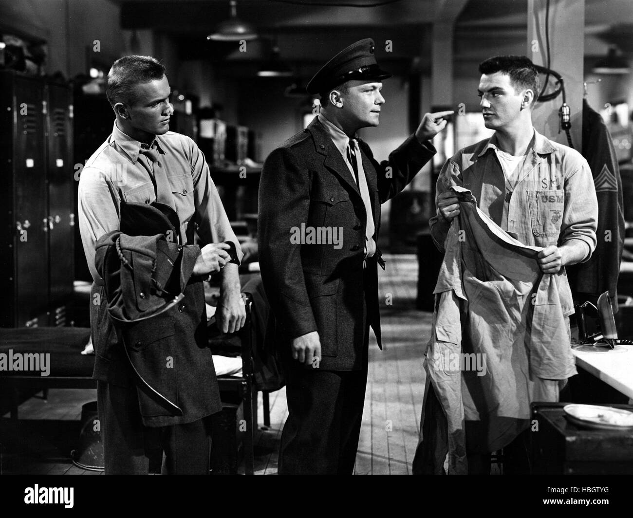 BATTLE CRY, Tab Hunter, Aldo Ray, William Campbell, 1955 Stock Photo ...