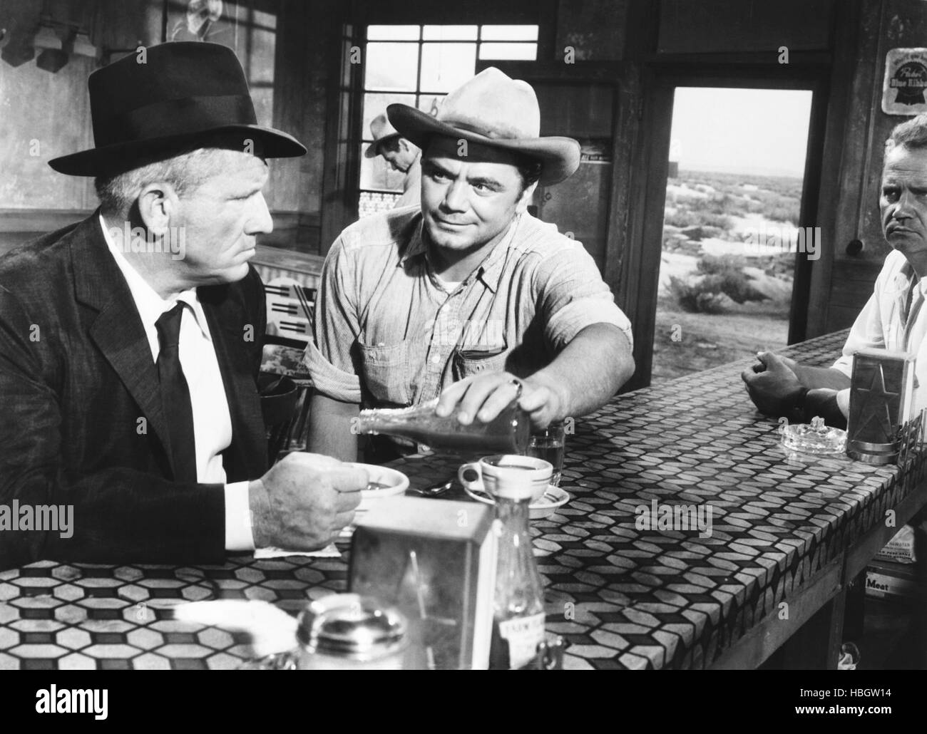 BAD DAY AT BLACK ROCK, from left: Spencer Tracy, Ernest Borgnine ...