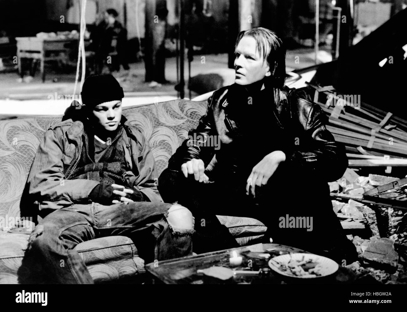 THE BASKETBALL DIARIES, from left: Leonardo DiCaprio, author Jim ...
