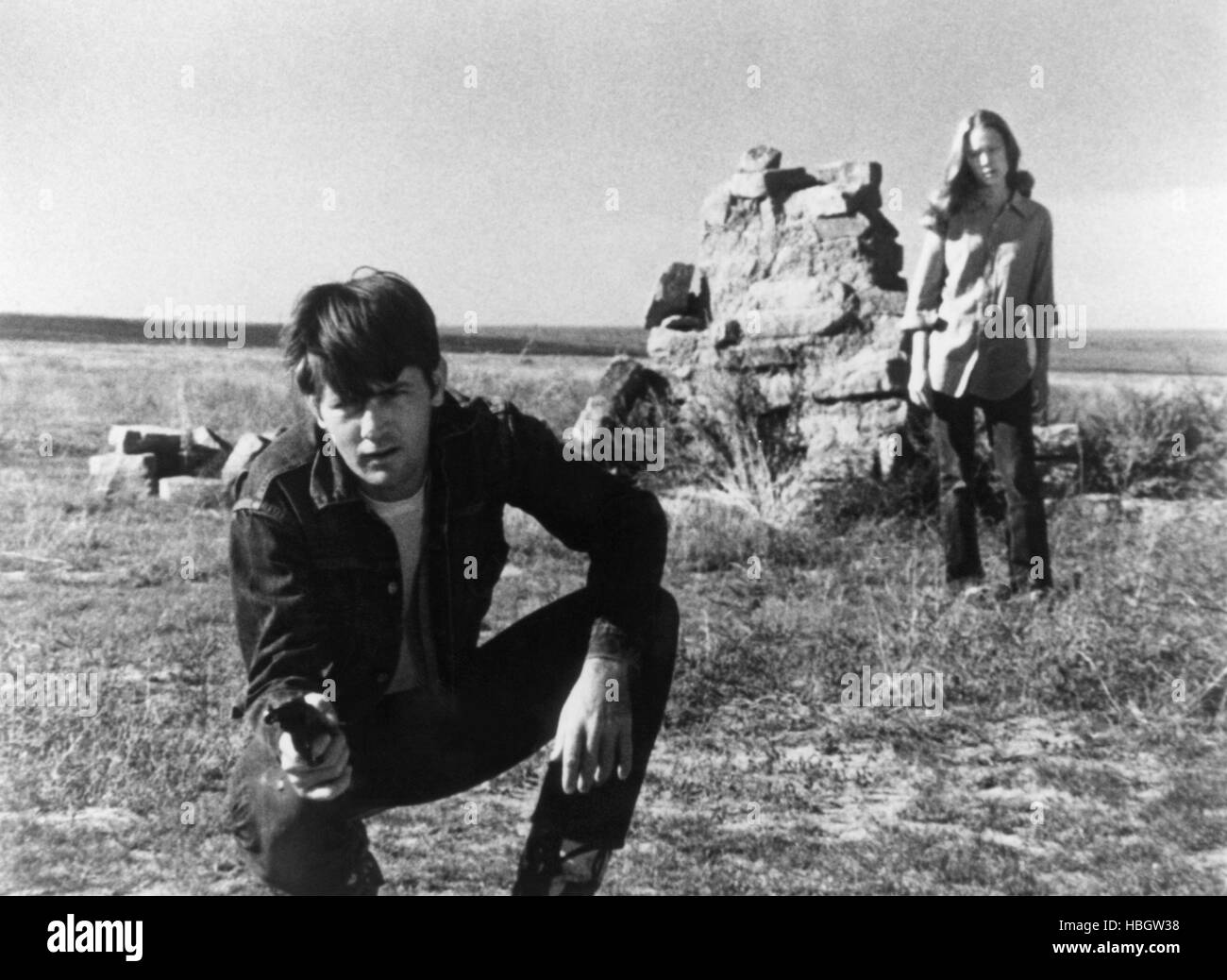 BADLANDS, Martin Sheen, Sissy Spacek, 1973 Stock Photo - Alamy