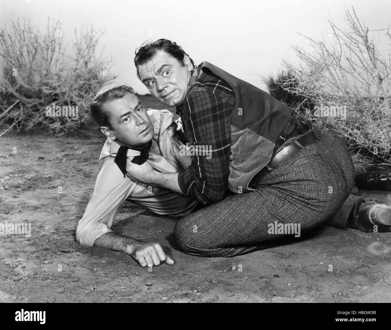 THE BADLANDERS, Alan Ladd, Ernest Borgnine, 1958 Stock Photo - Alamy