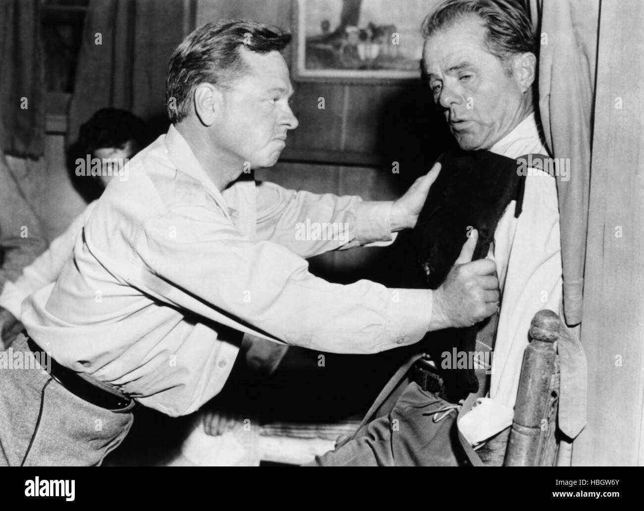 BABY FACE NELSON, from left: Mickey Rooney, Elisha Cook, 1957 Stock ...