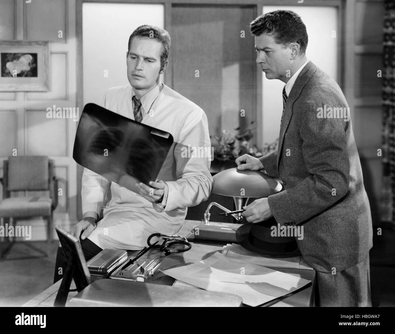 BAD FOR EACH OTHER, from left, Charlton Heston, Arthur Franz, 1953 ...