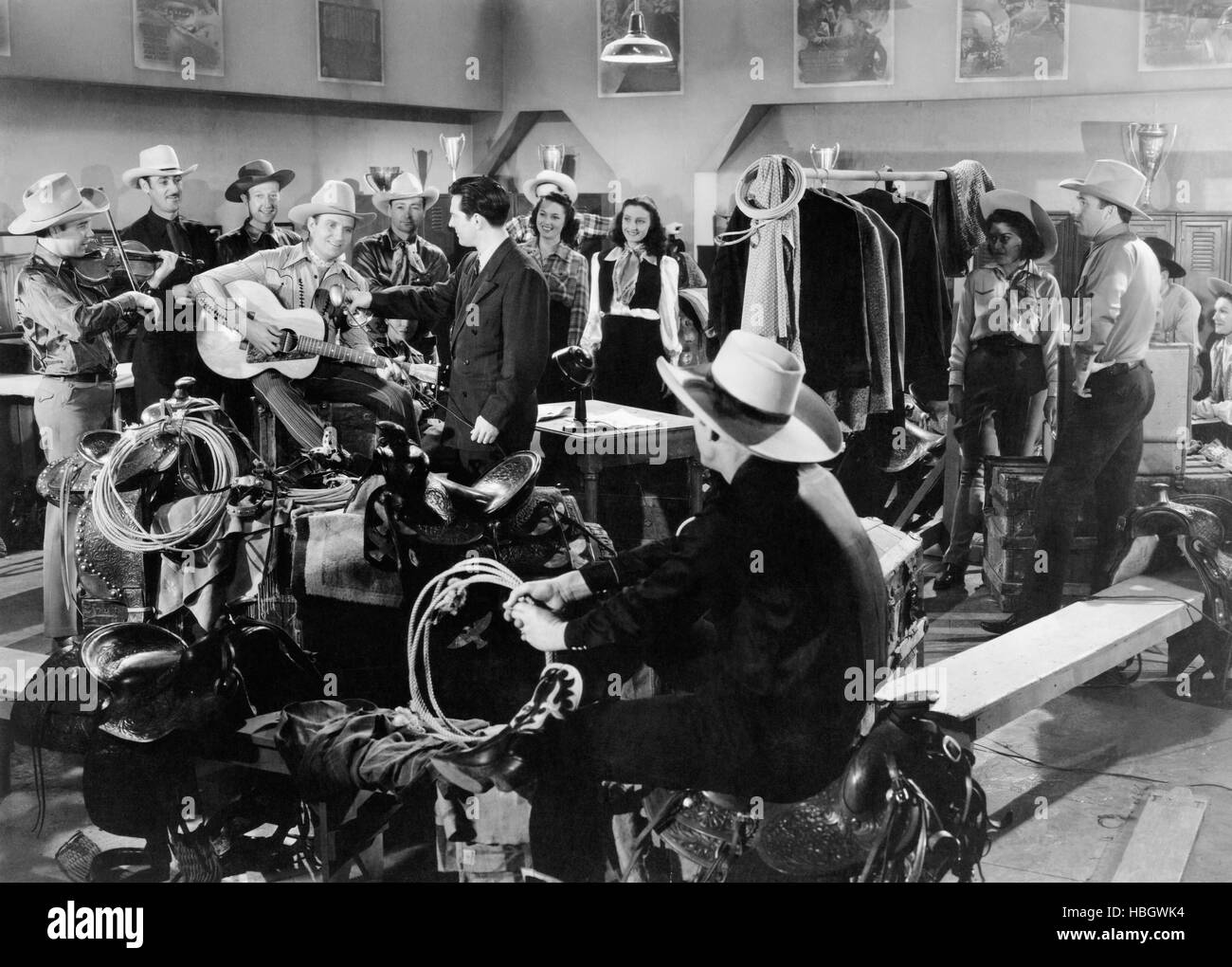 BACK IN THE SADDLE, first and fourth from left: Carl Cotner, Gene Autry ...