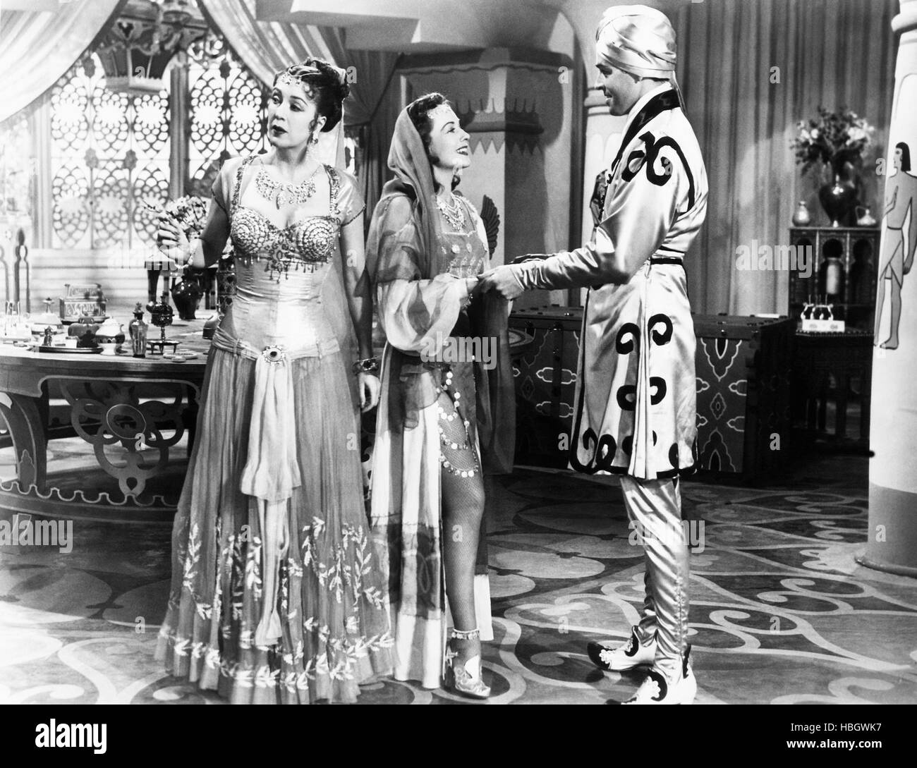 BABES IN BAGDAD, from left, Gypsy Rose Lee, Paulette Goddard, Richard Ney, 1952 Stock Photo - Alamy