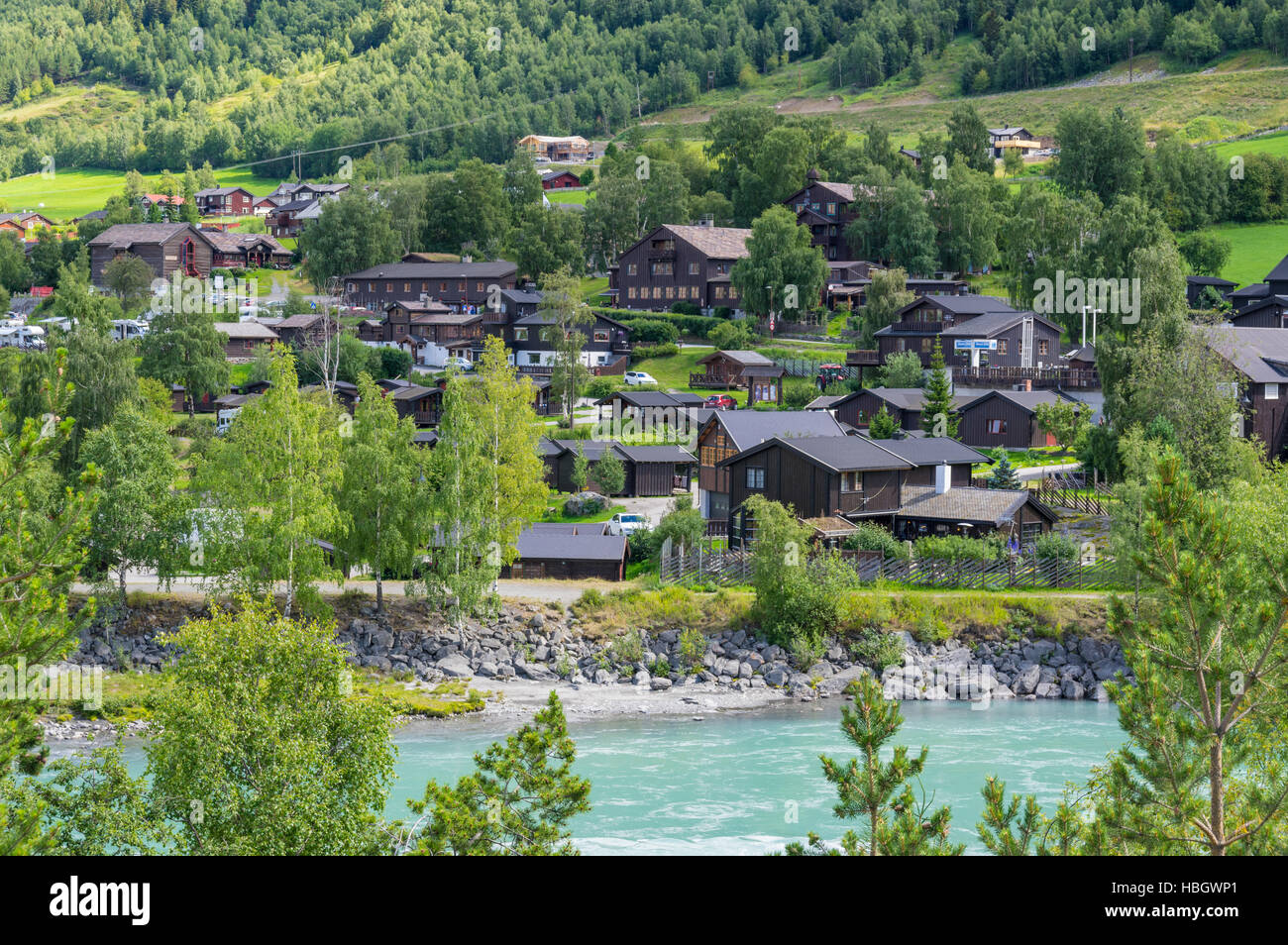City Lom in Norway Stock Photo - Alamy