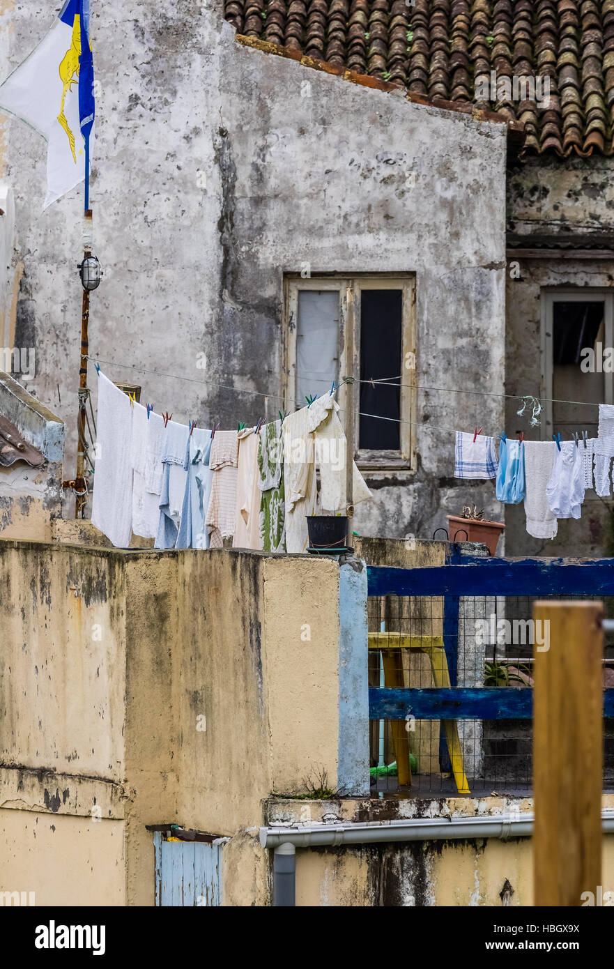 Neglected home in Ponta Delgada Stock Photo - Alamy