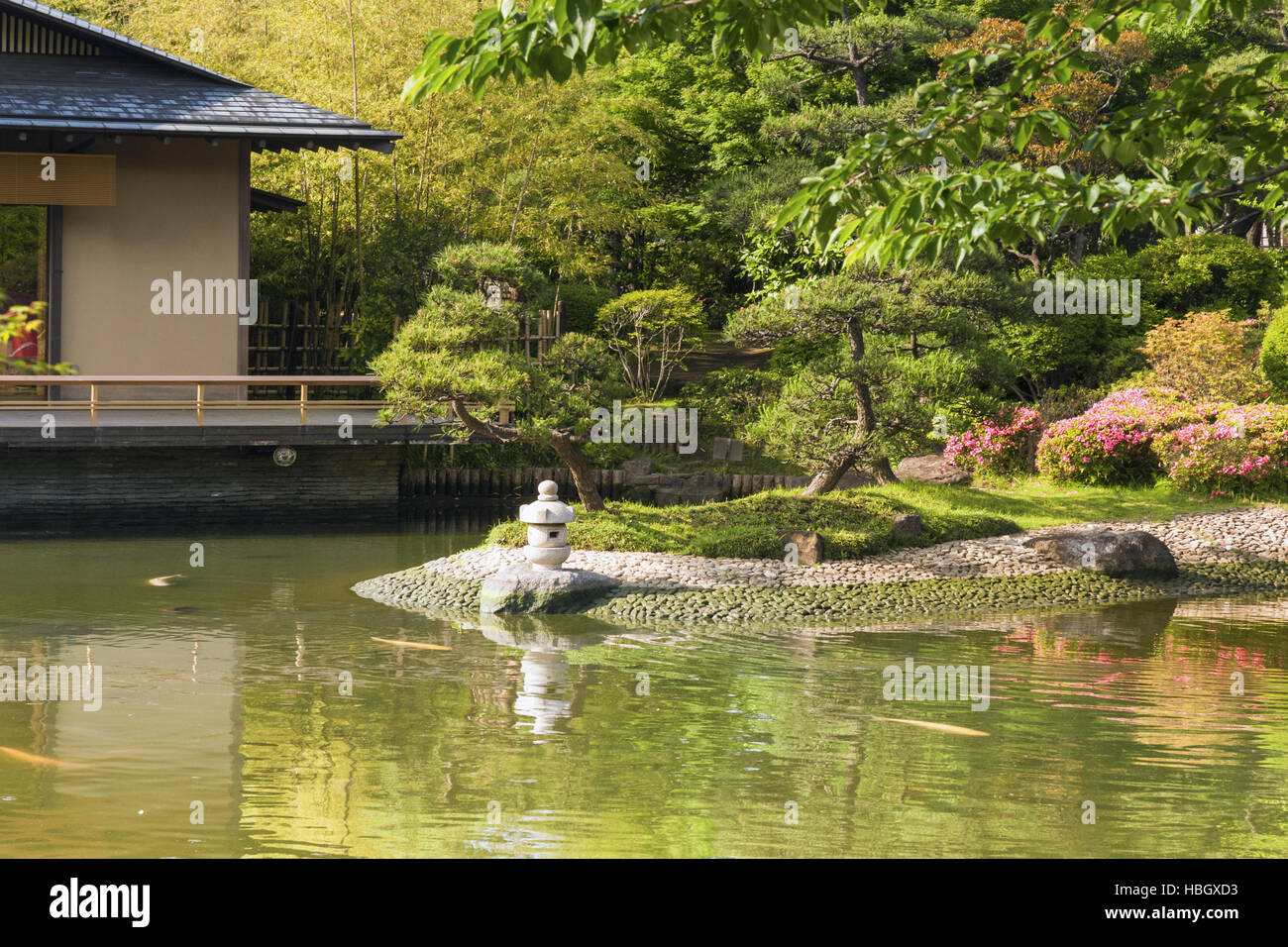 Zen garden lake hi-res stock photography and images - Alamy