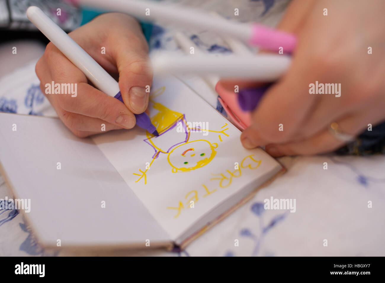 Drawing a picture Stock Photo - Alamy
