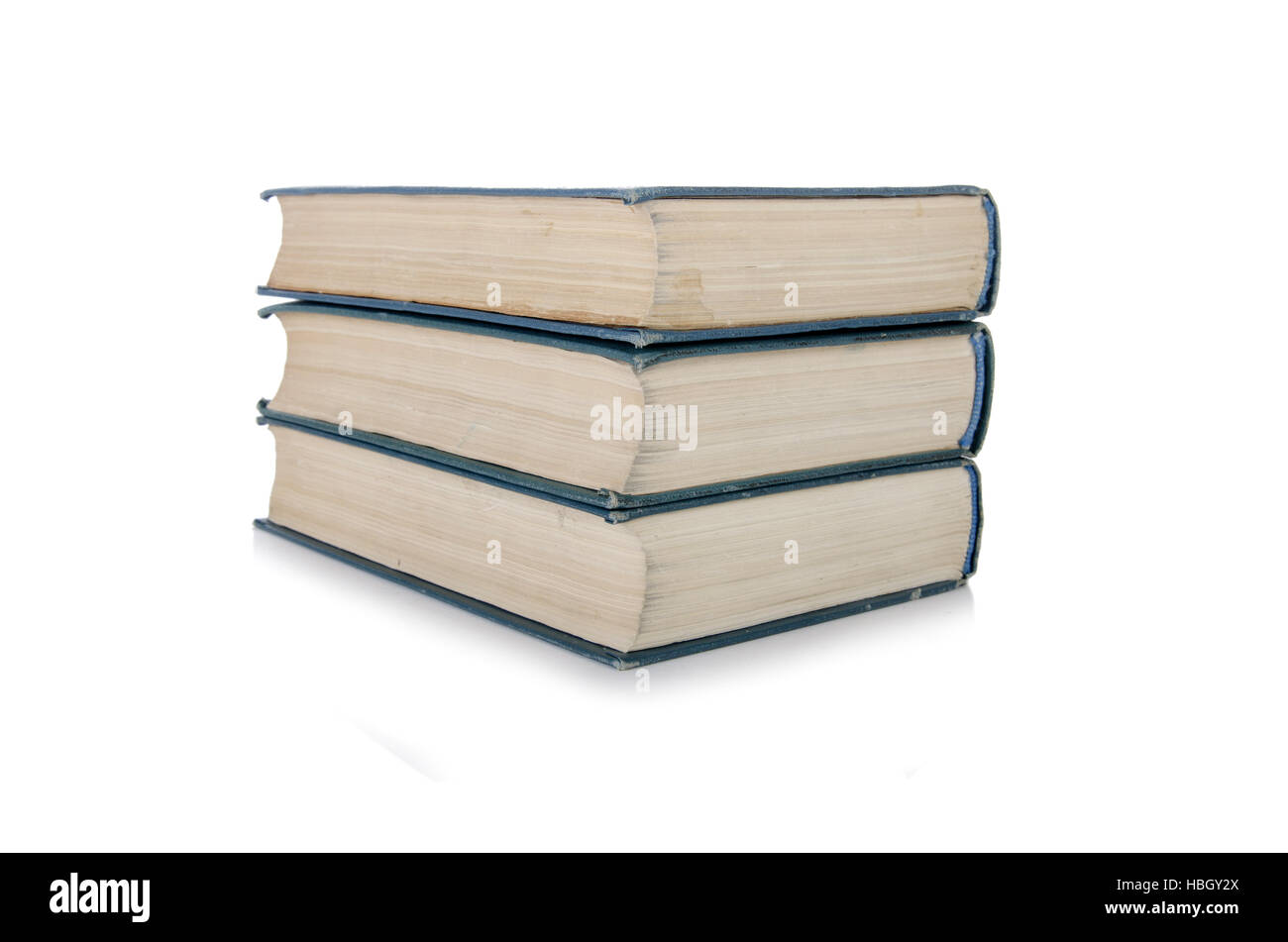 Stack of books isolated the white background Stock Photo - Alamy