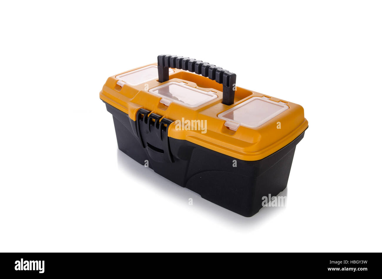 Toolkit box isolated on the white background Stock Photo - Alamy