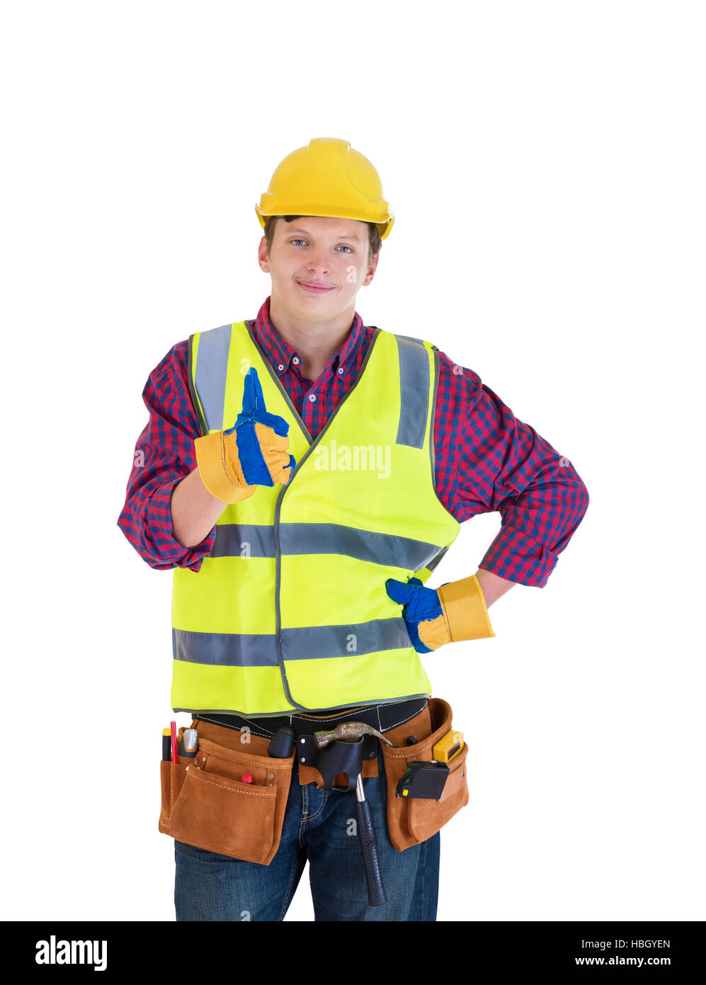Young construction worker Stock Photo - Alamy