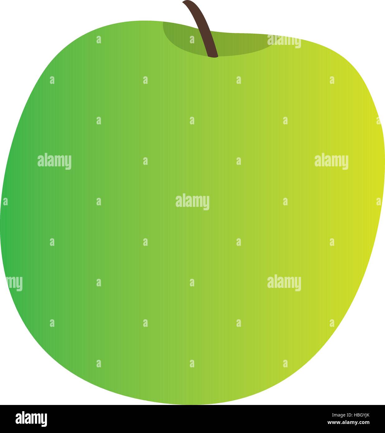 Isolated apple on a white background, Vector illustration Stock Vector ...