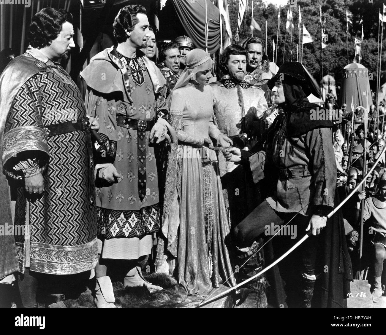 ADVENTURES OF ROBIN HOOD, Melville Cooper, Basil Rathbone, Olivia de ...