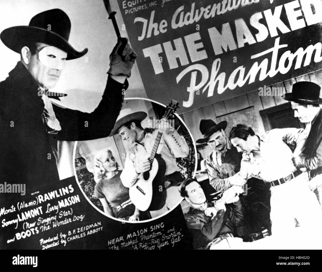 THE ADVENTURES OF THE MASKED PHANTOM, Monte Rawlins, Betty Burgess ...