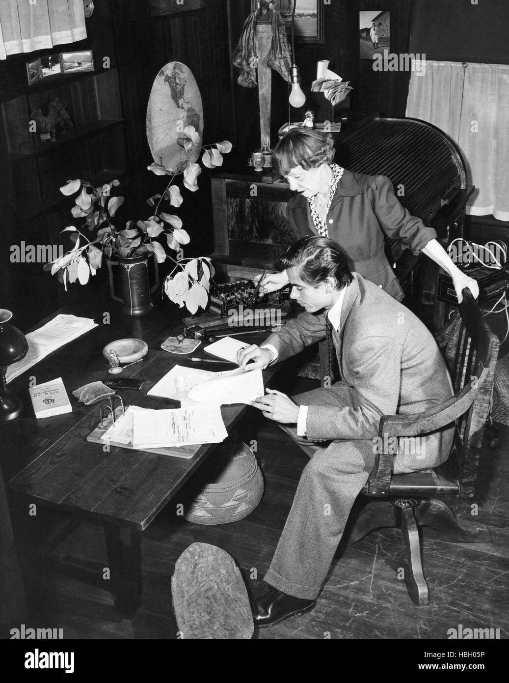 THE ADVENTURES OF MARTIN EDEN, Charmain London (standing), the widow of ...