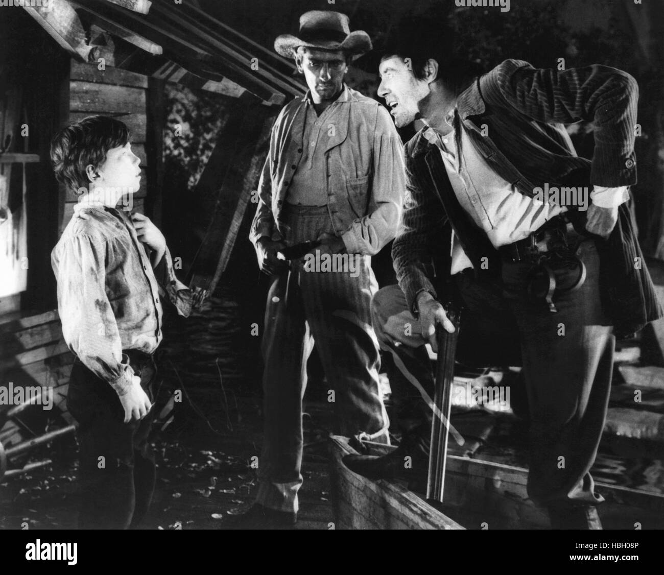 THE ADVENTURES OF HUCKLEBERRY FINN, from left: Eddie Hodges, Harry Dean ...