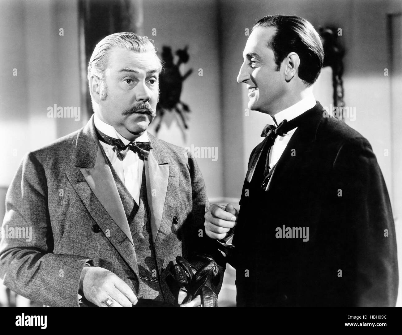 THE ADVENTURES OF SHERLOCK HOLMES, from left: Nigel Bruce, Basil ...