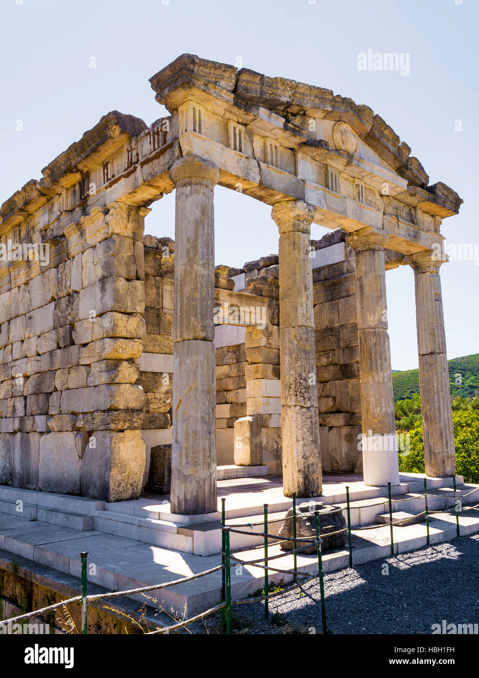 Ruins of the ancient Greek city of Messinia at Peloponnese, Greece ...