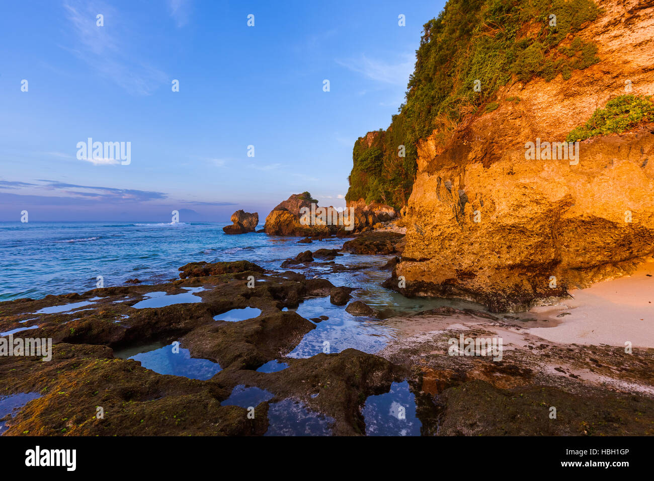 Suluban beach in Bali - Indonesia Stock Photo - Alamy
