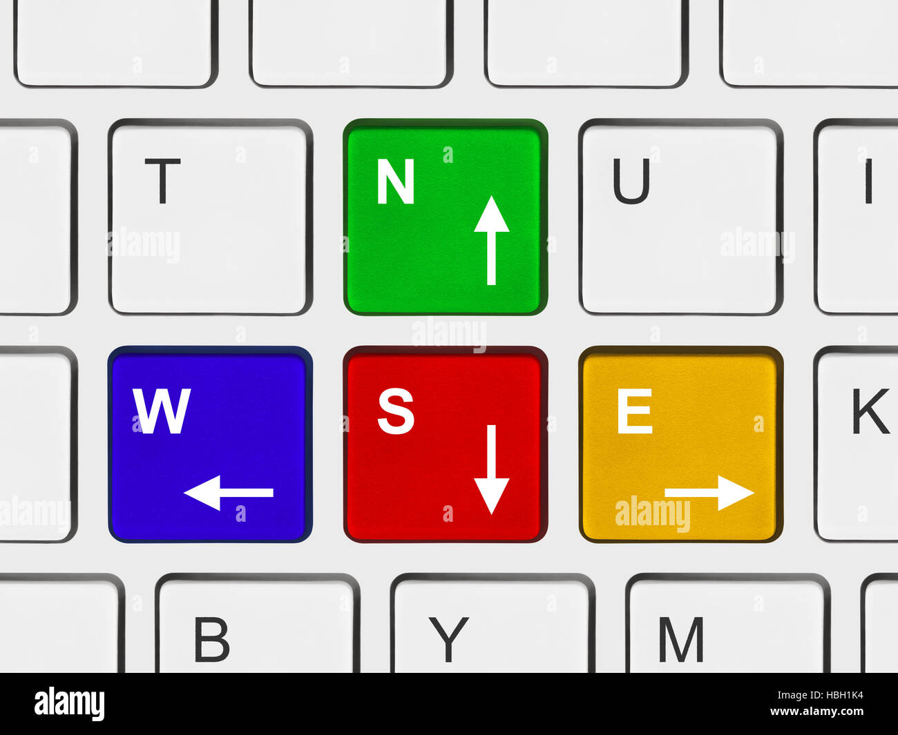 Map key compass hi-res stock photography and images - Alamy