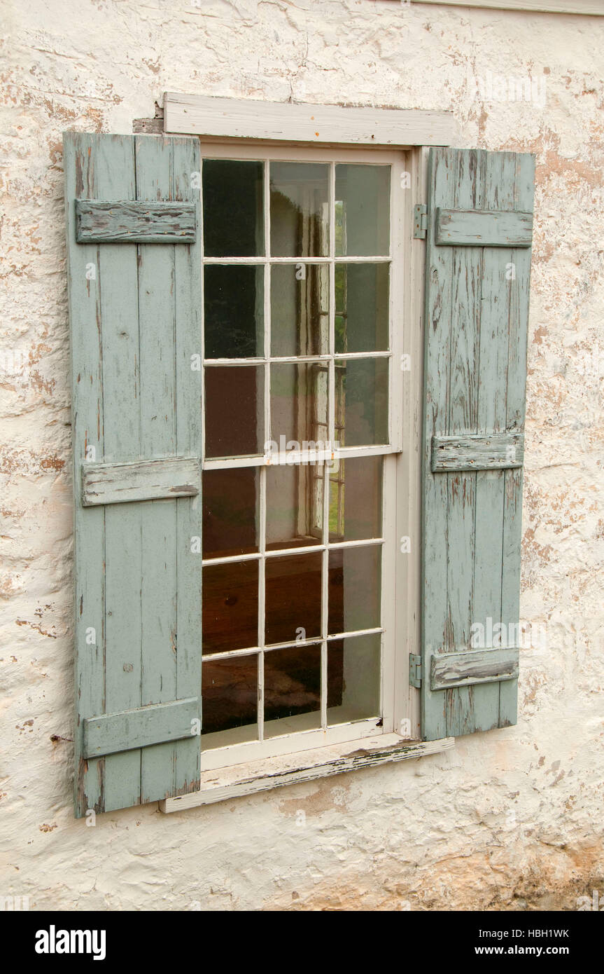 Dead House window, Fort McKavett State Historic Site, Texas Stock Photo ...