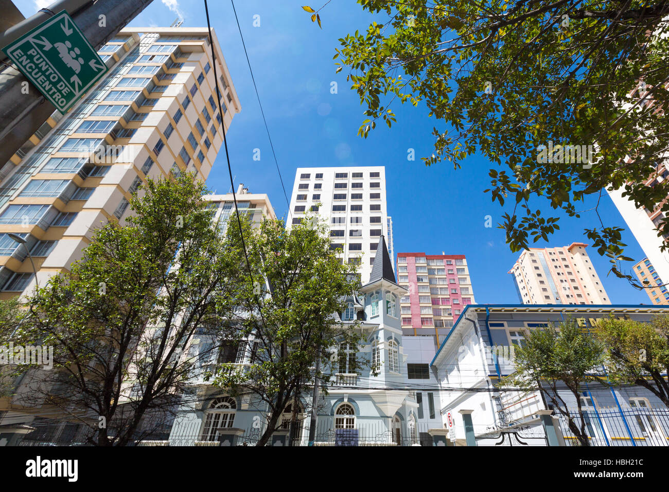 Modern buildings in La Paz in Bolivia, South America Stock Photo - Alamy