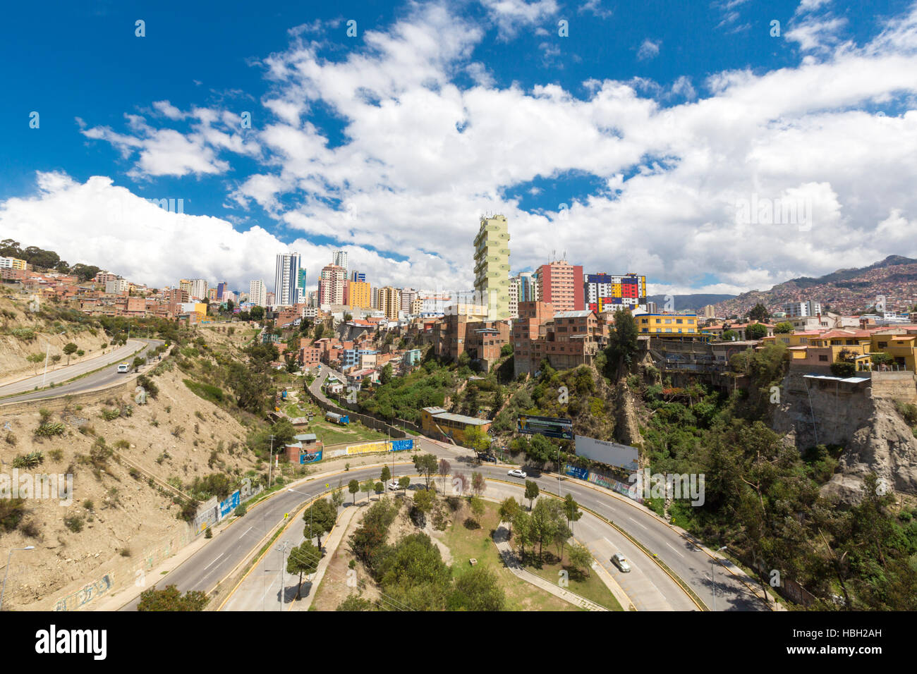 Modern buildings in La Paz in Bolivia, South America Stock Photo - Alamy