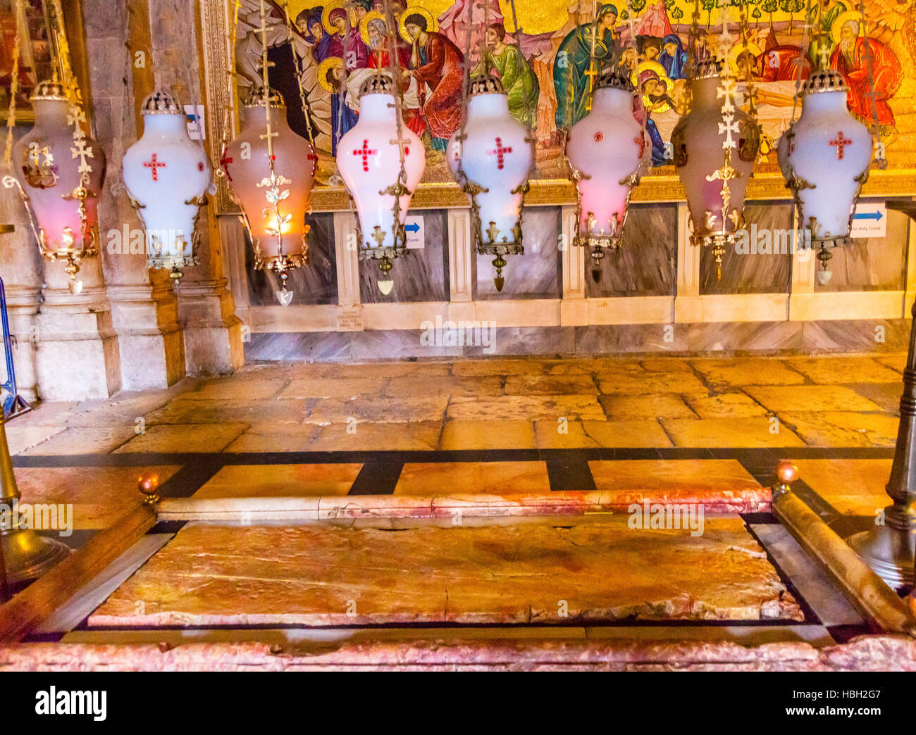 Unction Stone Incense Mosaic Church of the Holy Sepulcher Jerusalem ...